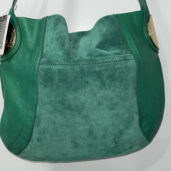 b. makowsky | Bags | B Makowsky Giamma Emerald Leather And Suede Hobo ...